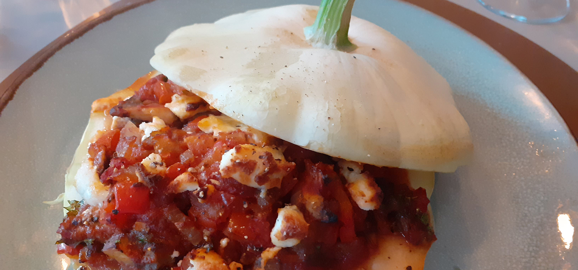 Een gevulde Patisson | Gezond koken met pompoen